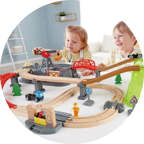 Hape Railway Toys – Wooden Trains, Tracks & Creative Play Sets